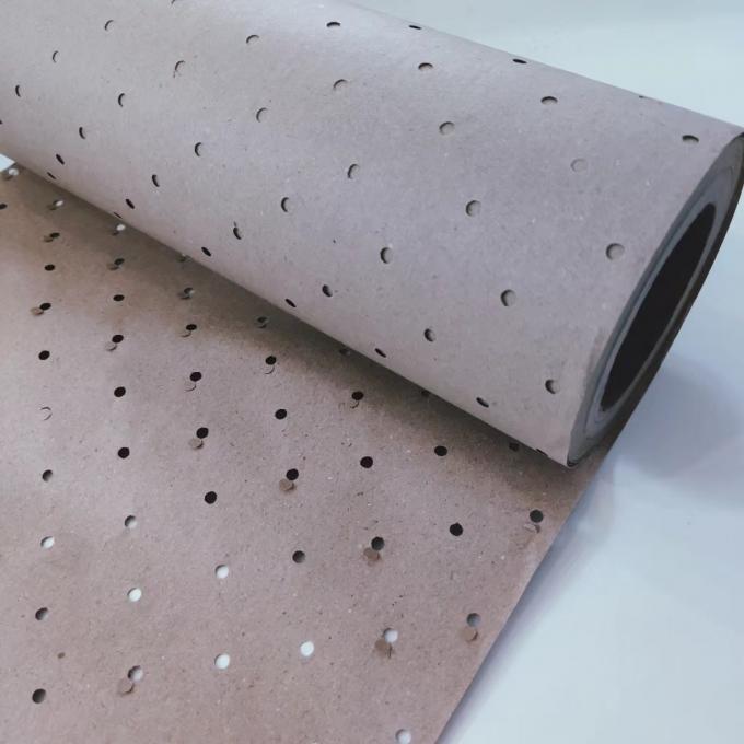 Garment Kertas Kraft Berlubang 40gsm Underlay Brown 60 Inch