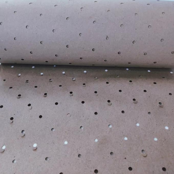Garment Kertas Kraft Berlubang 40gsm Underlay Brown 60 Inch